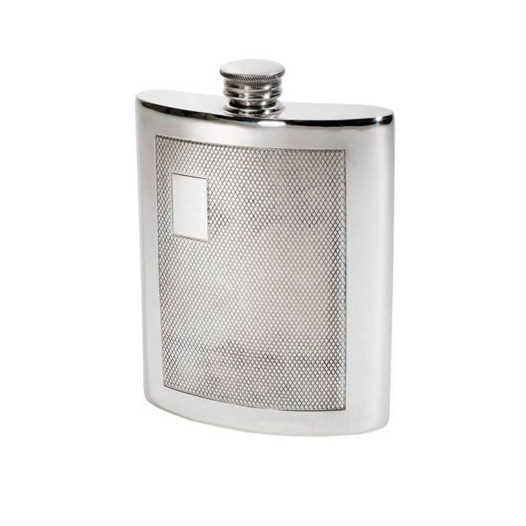 Personalized 6 oz Barley Pewter Kidney Hip Flask - Personalized Hip ...